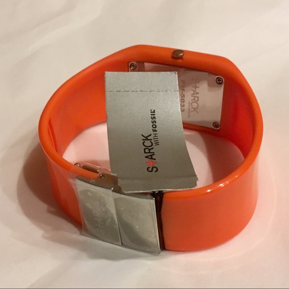 Fossil | Accessories | Fossil Starck Economique Orange Watch Nwt | Poshmark